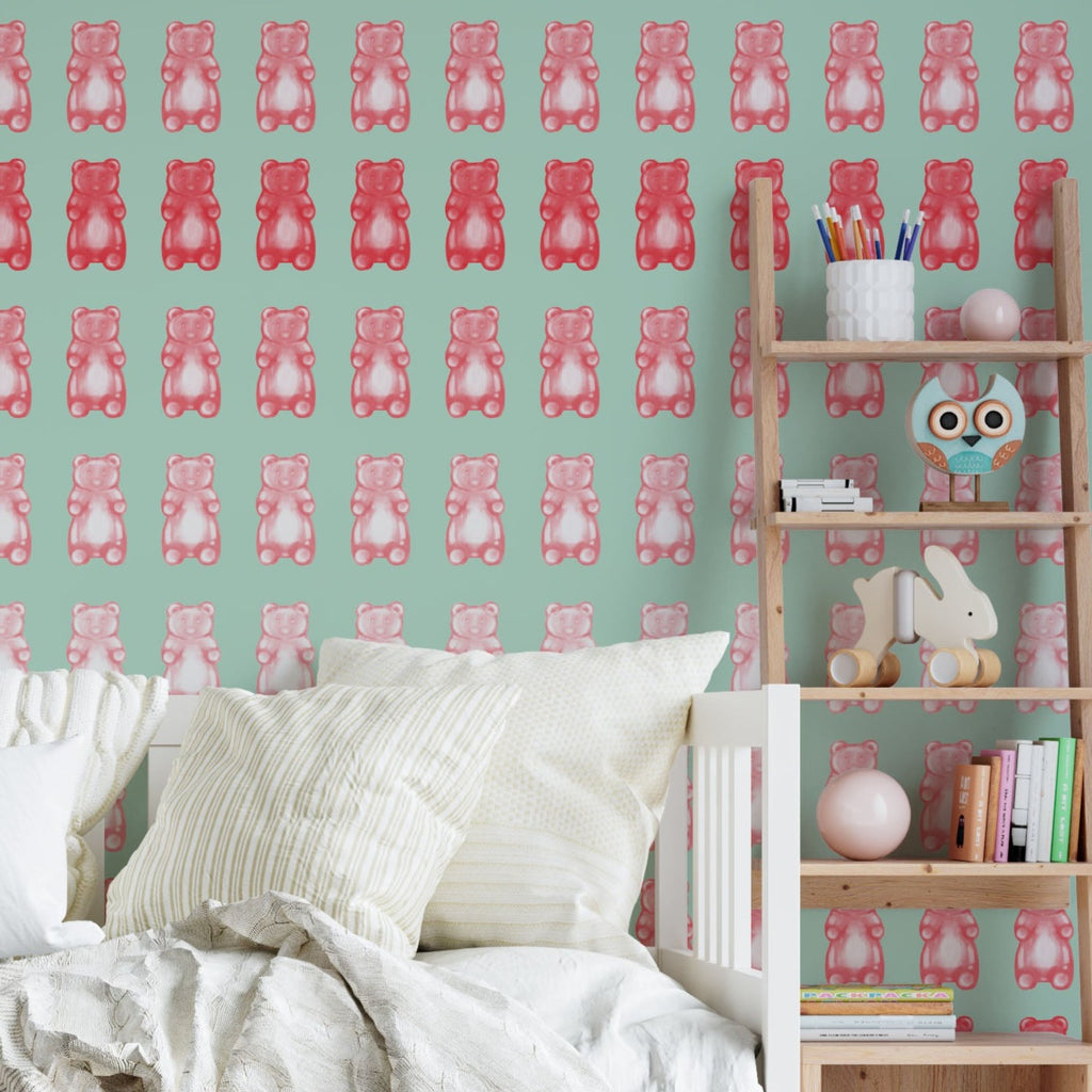Tapeta gummy bear mint – Retro Design