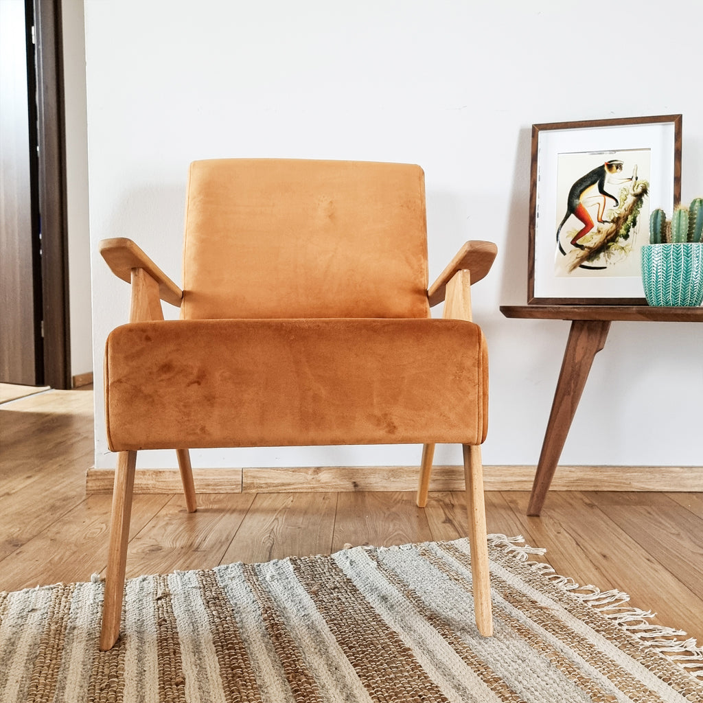 Retro Fotelja Amsterdam - Narančasta Fotelja - Retro Design