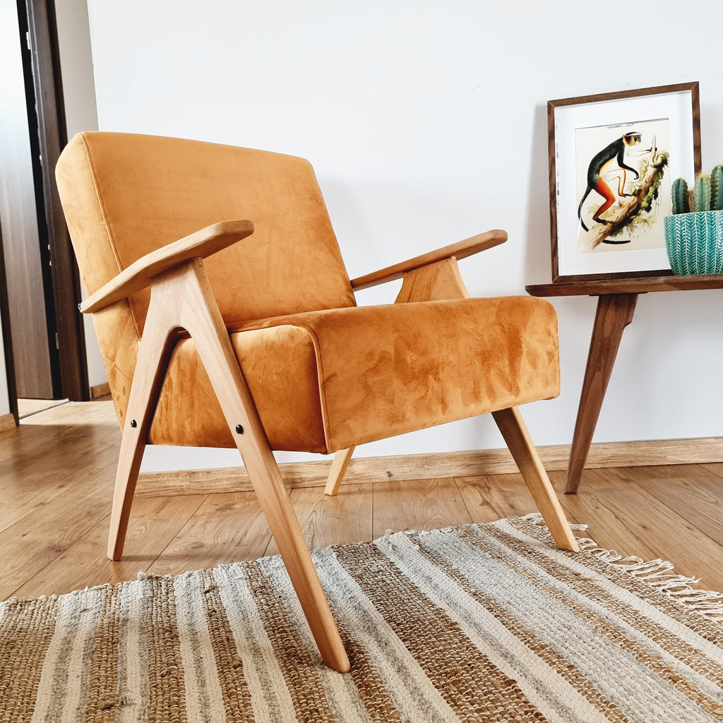 Retro Fotelja Amsterdam - Narančasta Fotelja - Retro Design